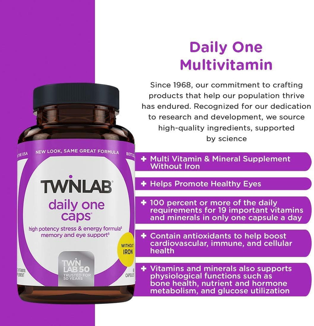 Iron-free multivitamin for sensitive stomachs