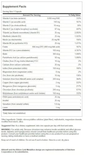 iron-free multivitamin for women