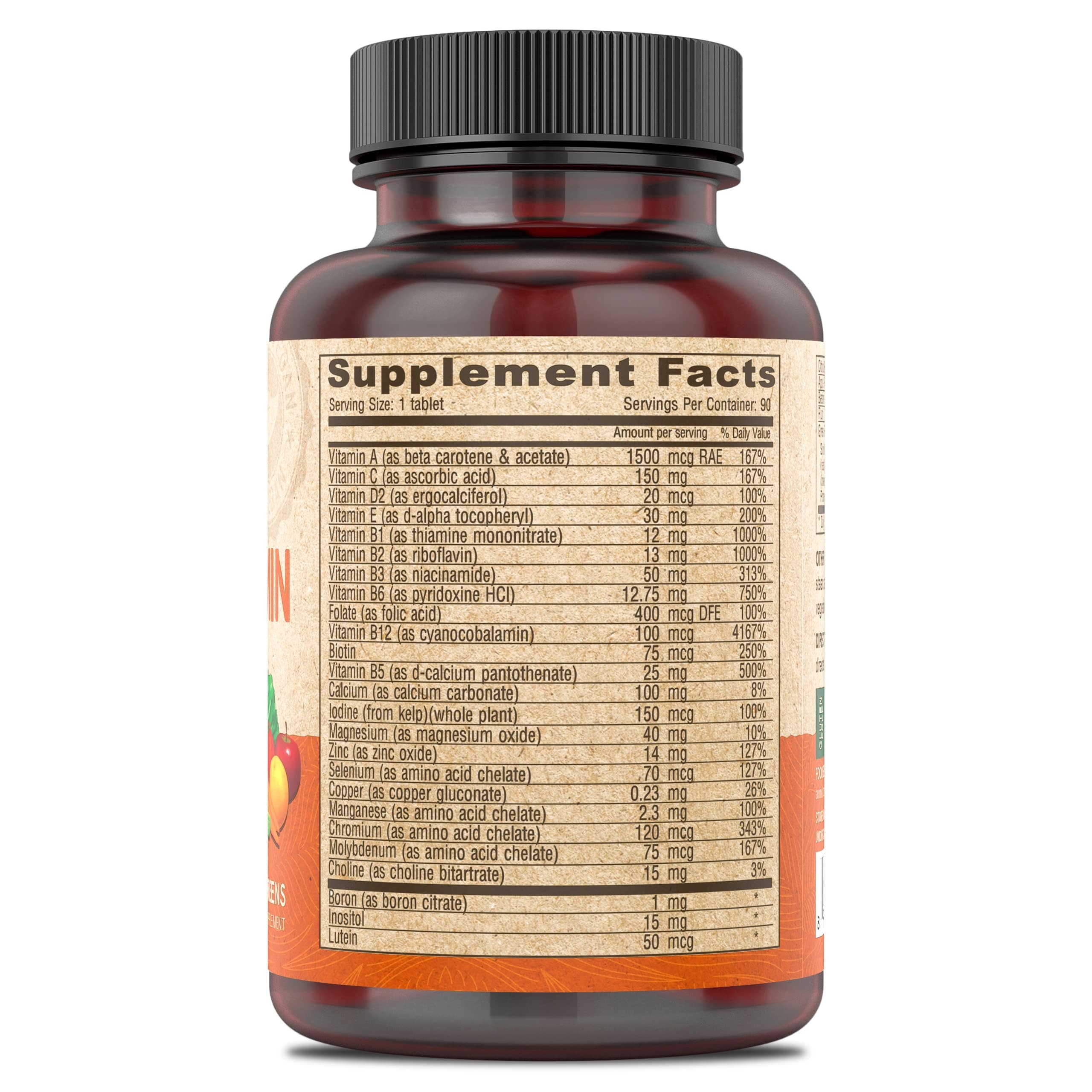 iron-free multivitamin supplement
