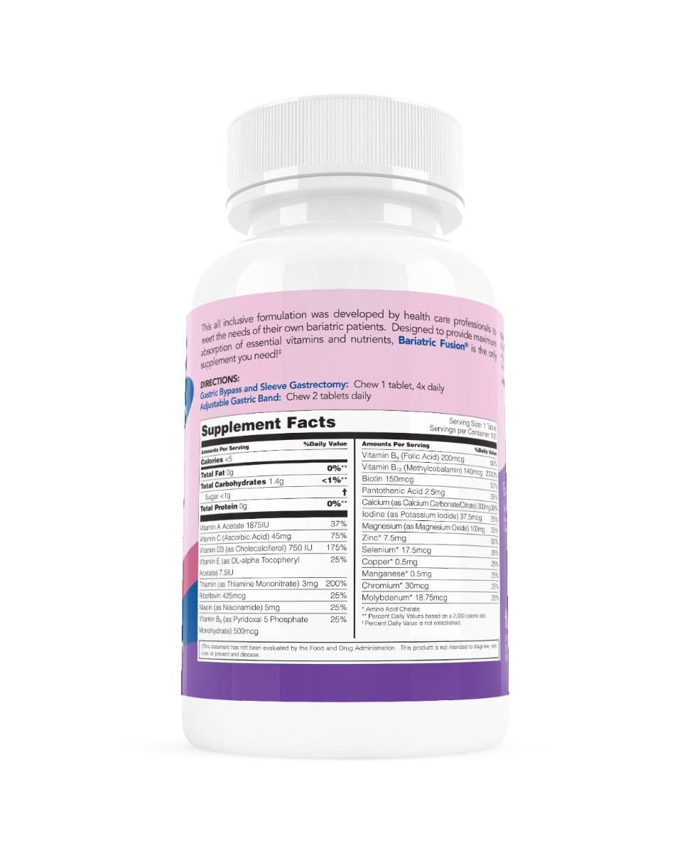 Iron-free vitamin tablets for bariatric patients