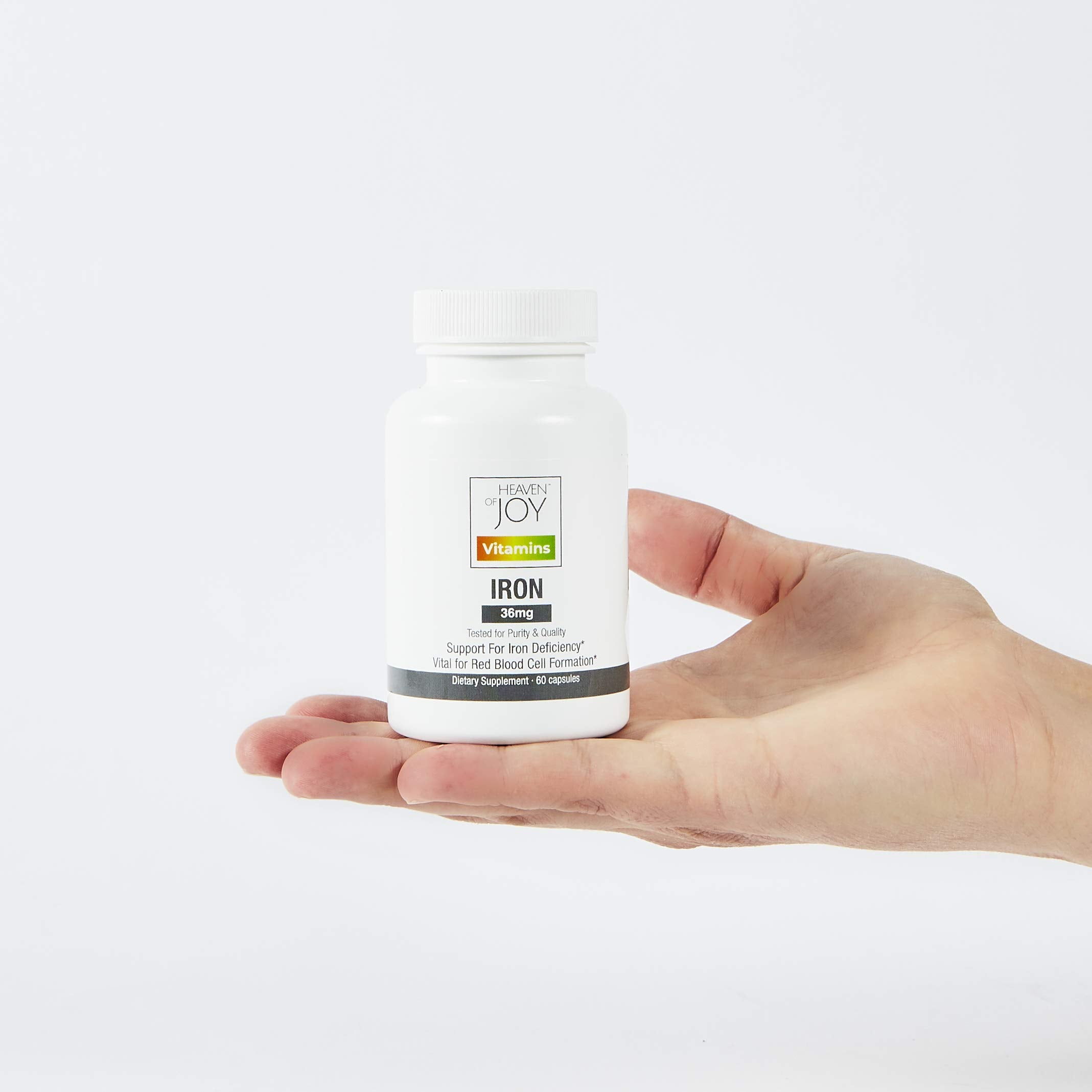 Iron glycinate capsules for fatigue relief
