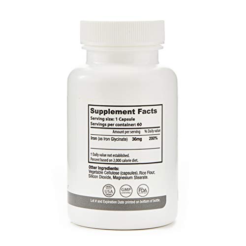 Iron glycinate for improved vitality