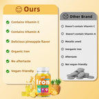 Iron gummies for active seniors