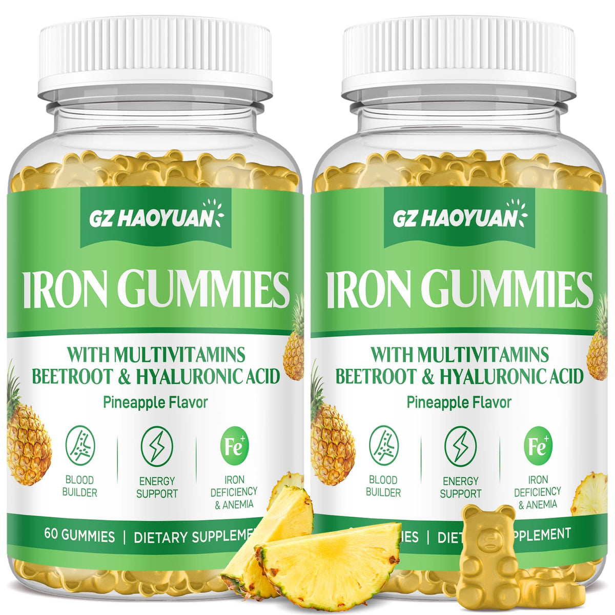 Iron gummies for daily energy