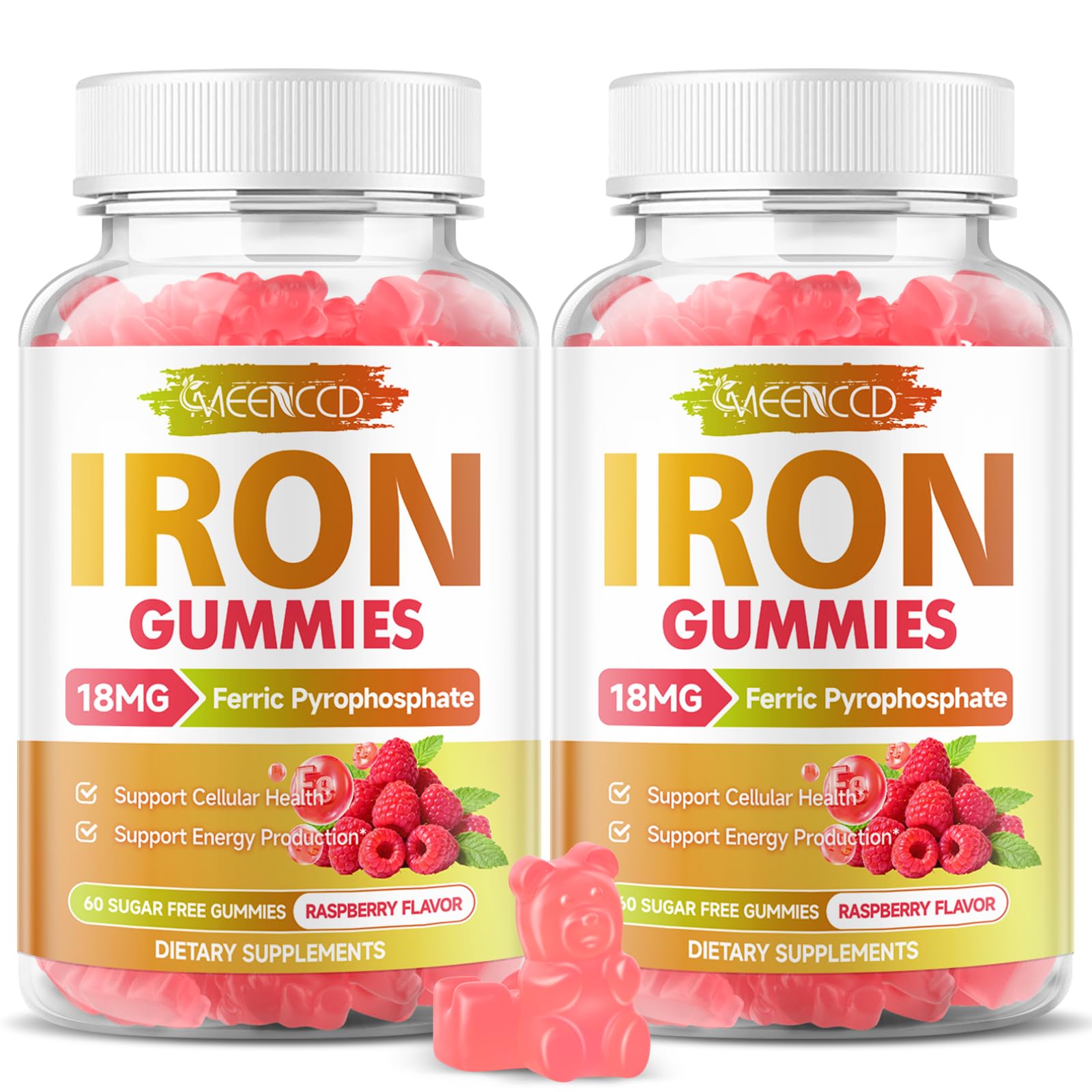 Iron gummies for daily energy
