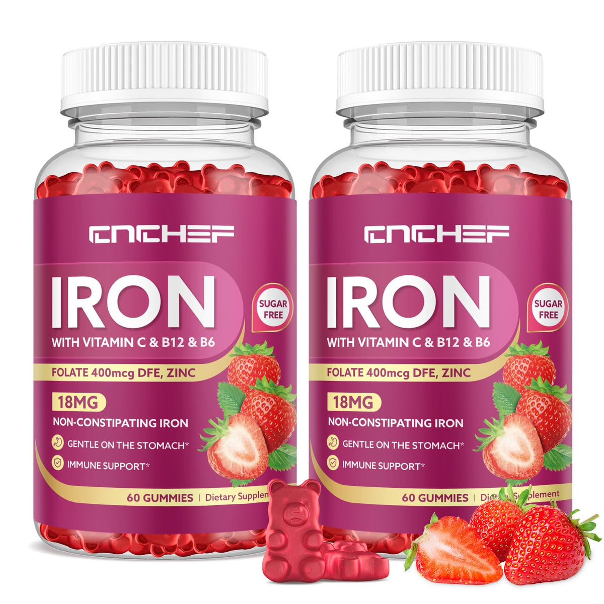 Iron gummies for daily health