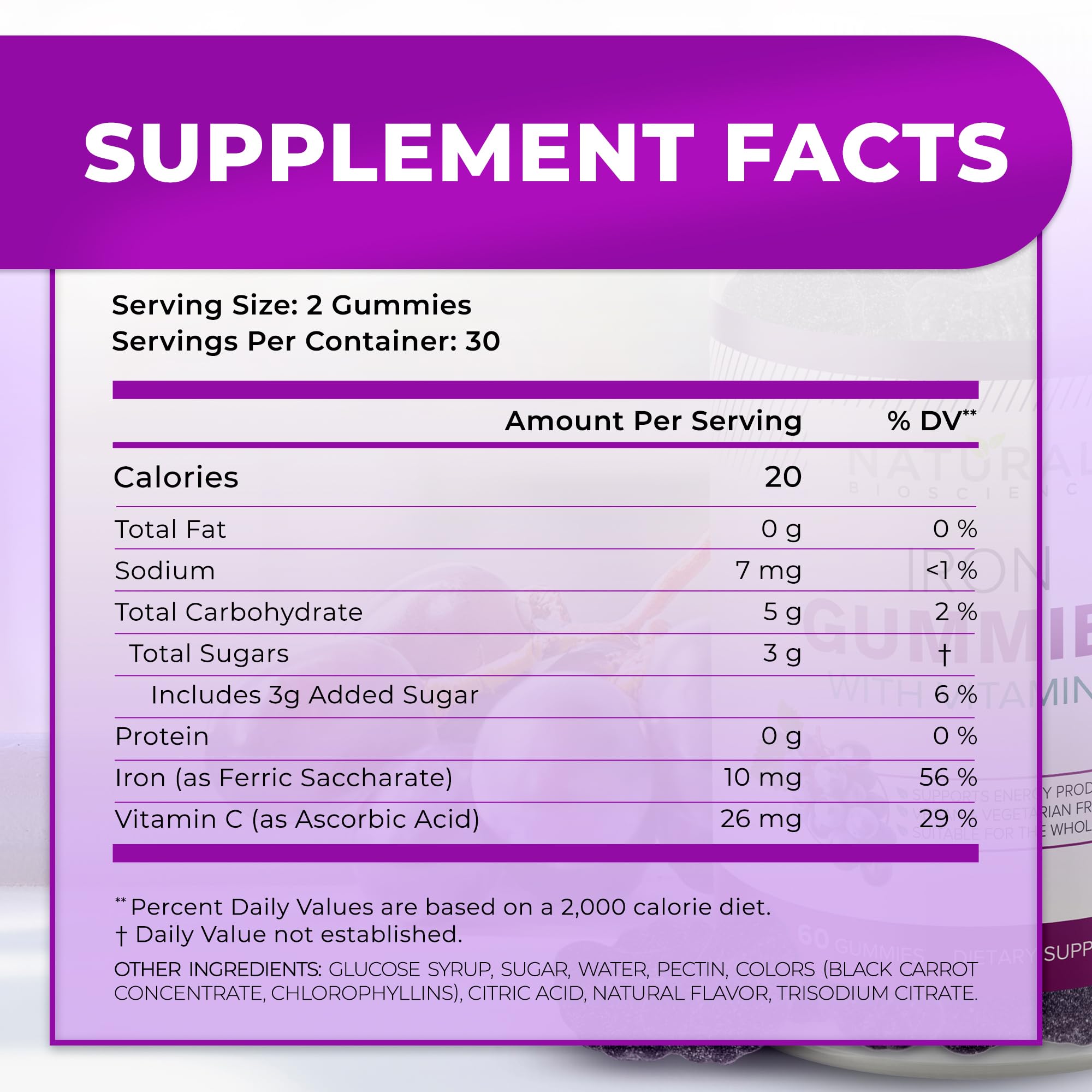 iron gummies for daily nutrition