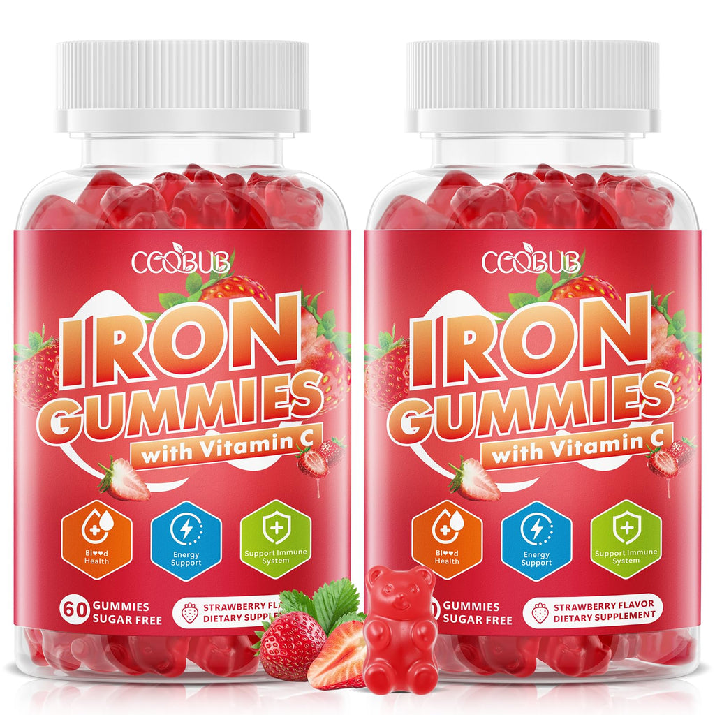 Iron gummies for energy boost