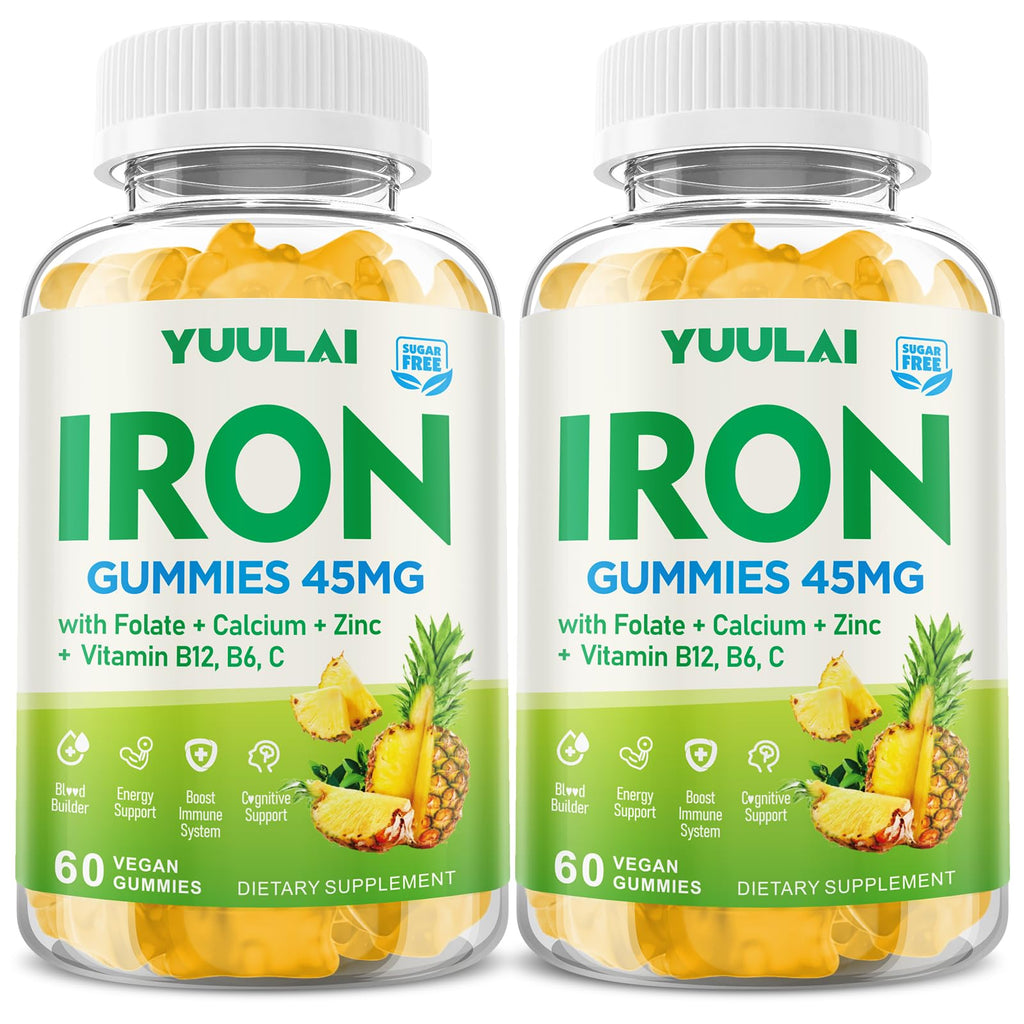 Iron gummies for energy boost