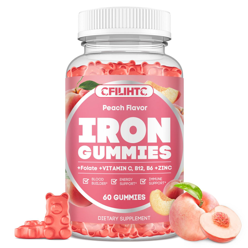 Iron gummies for energy boost
