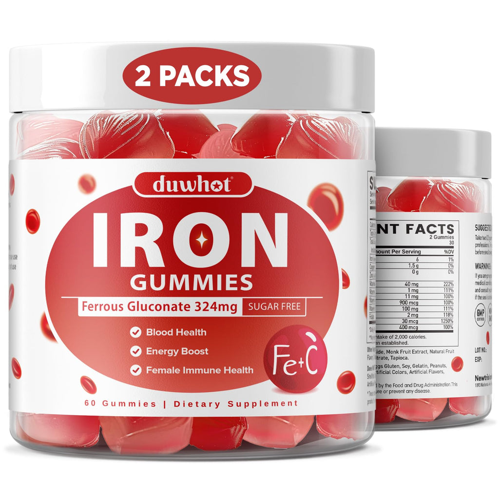 Iron gummies for energy boost