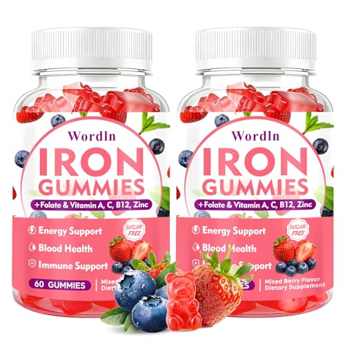 Iron gummies for energy boost