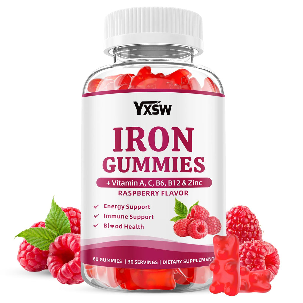 Iron gummies for energy support