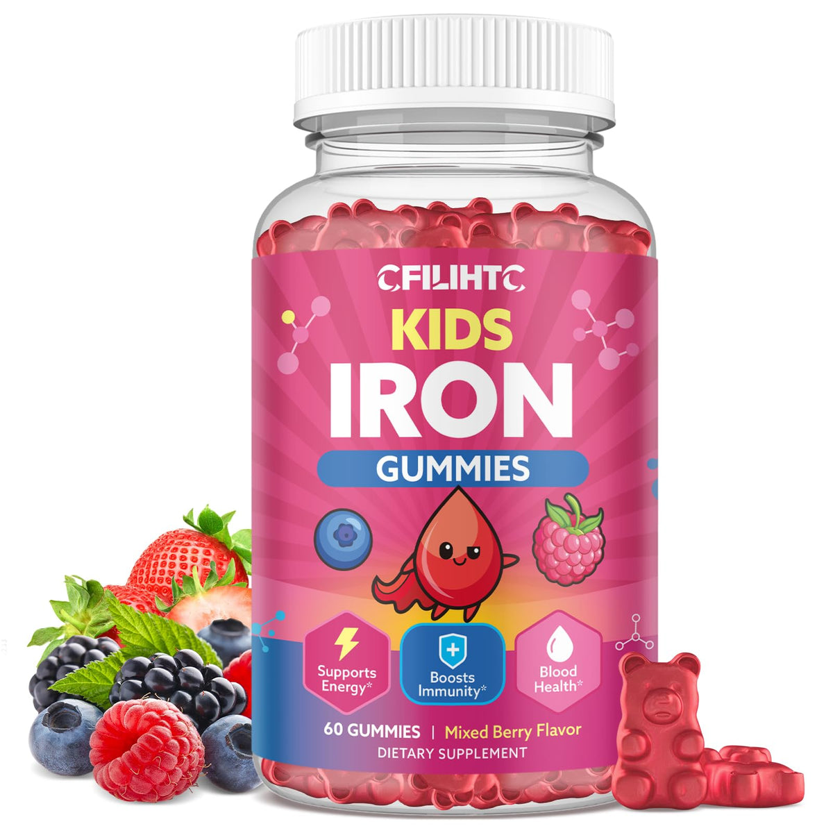 Iron gummies for kids health