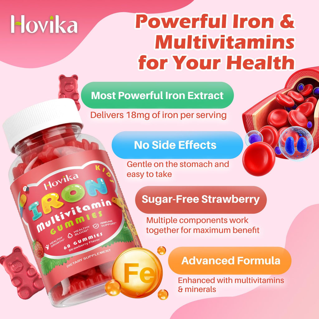 iron gummies for kids with essential nutrients