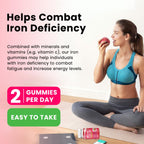 Iron gummies for seniors' wellness