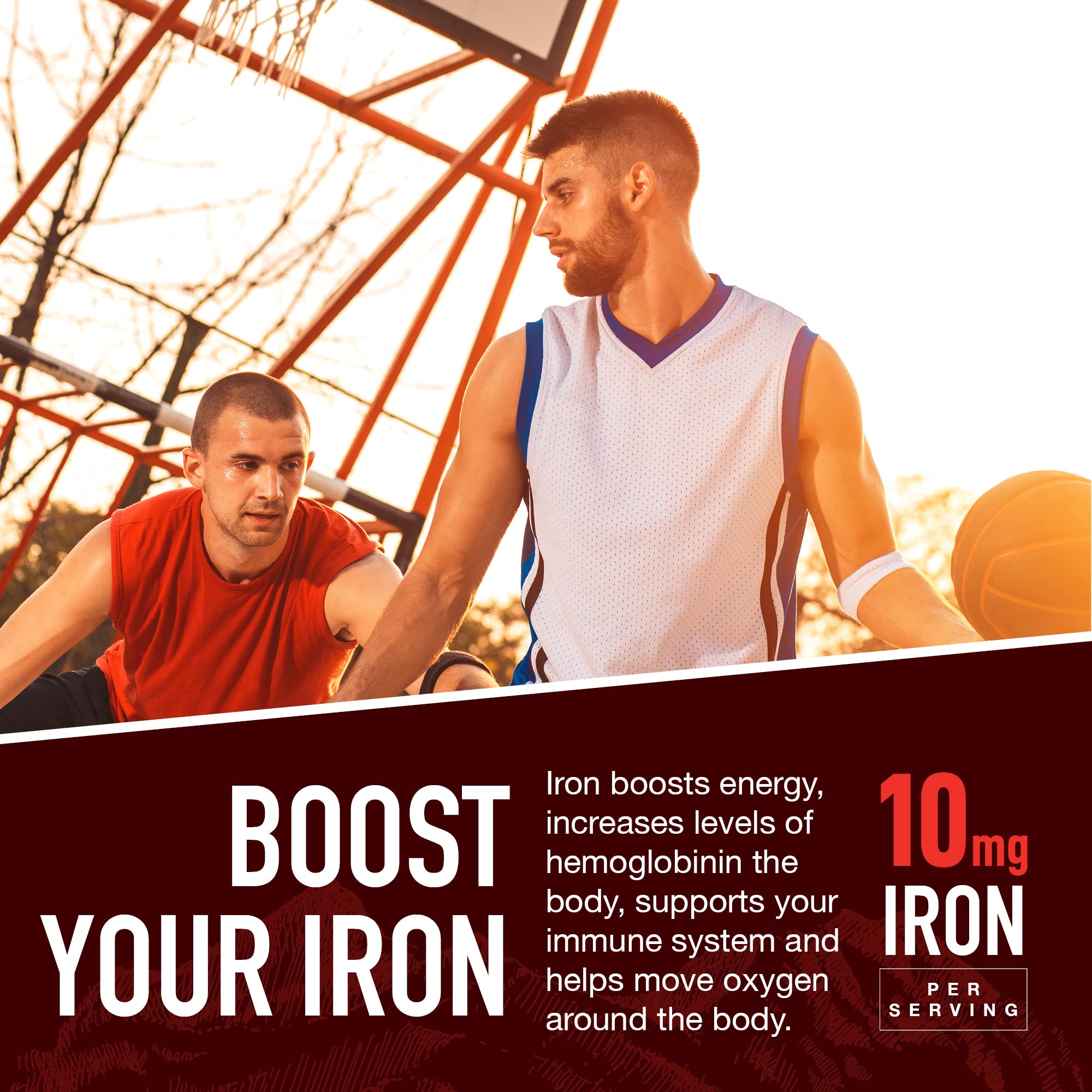 Iron gummies for women's health support