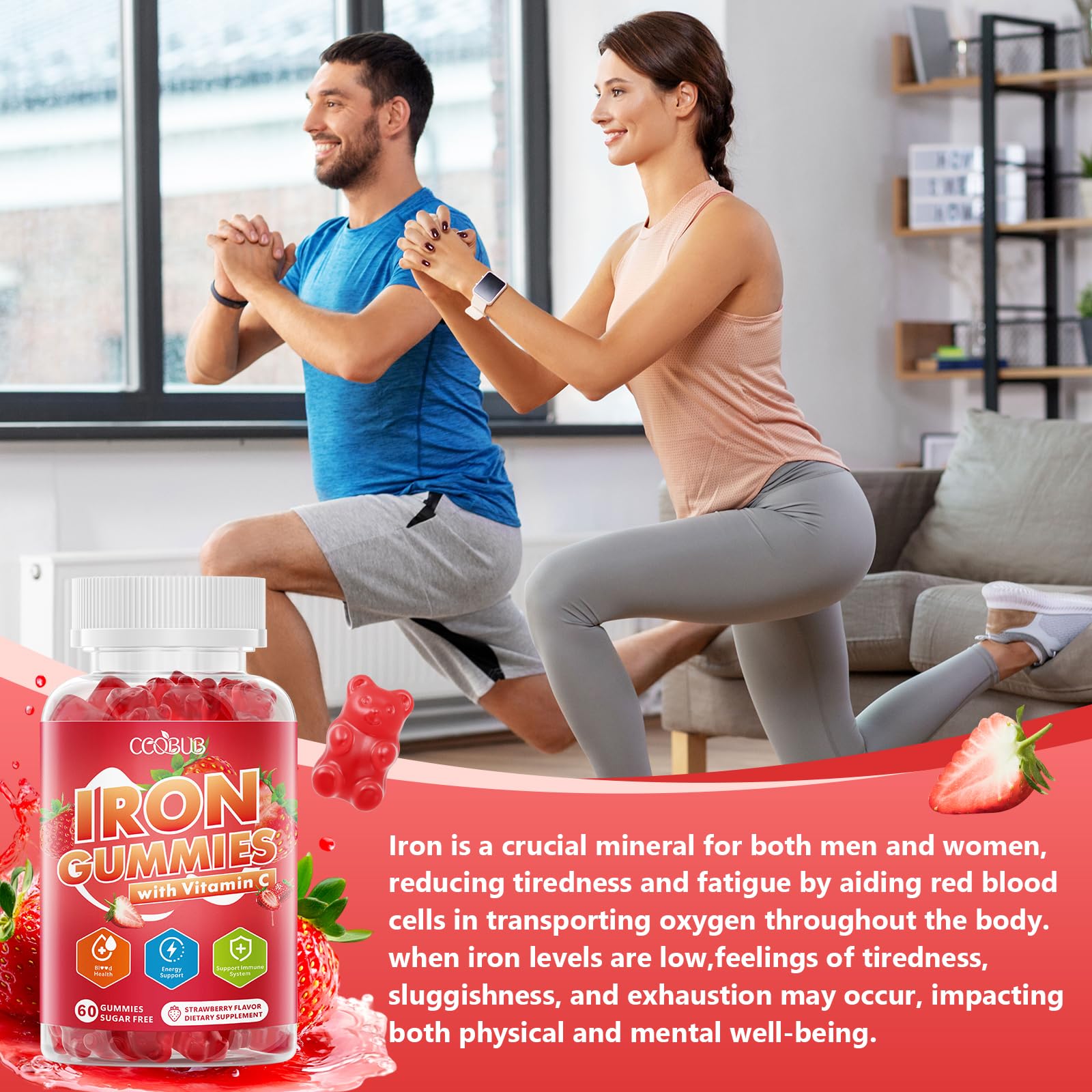 Iron gummies support immune function