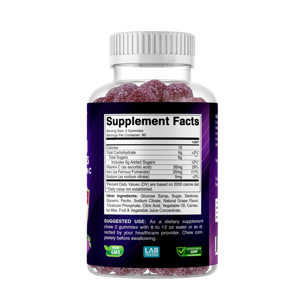 iron gummies to combat fatigue