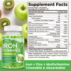 iron gummies with essential vitamins