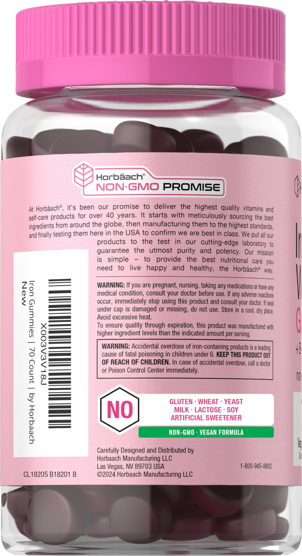 iron gummies with folate and zinc