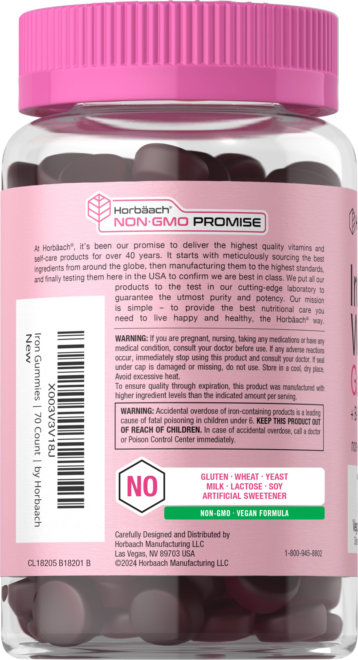 iron gummies with folate and zinc