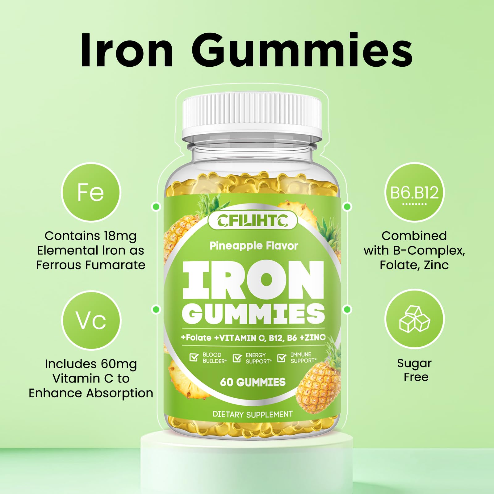 iron gummies with vitamin B6