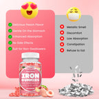 Iron gummies with Vitamin C benefits