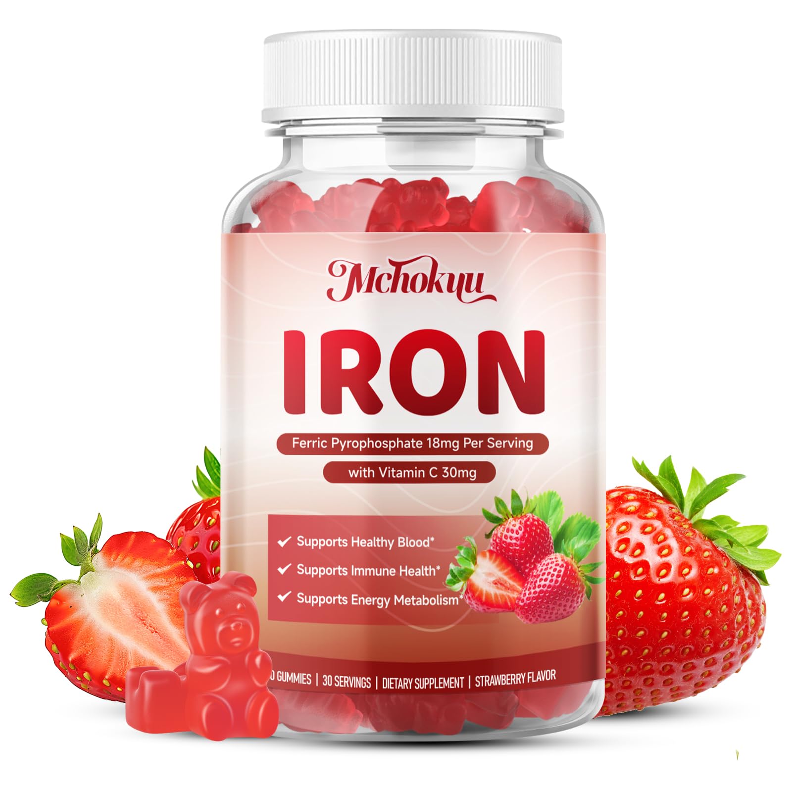 Iron gummies with Vitamin C