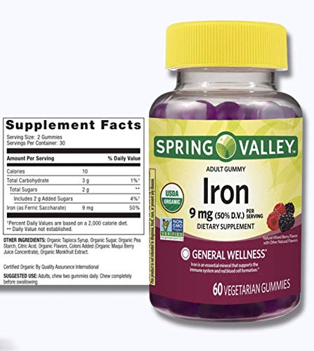 iron gummies with vitamin pouch