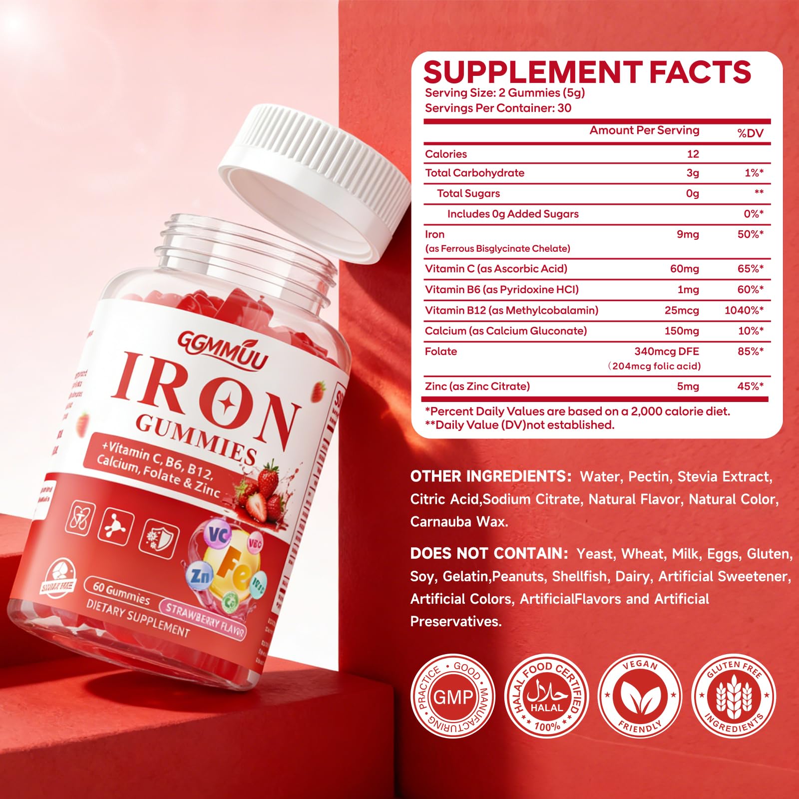 iron gummies without added sugar