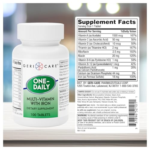 Iron-infused GeriCare blended supplements