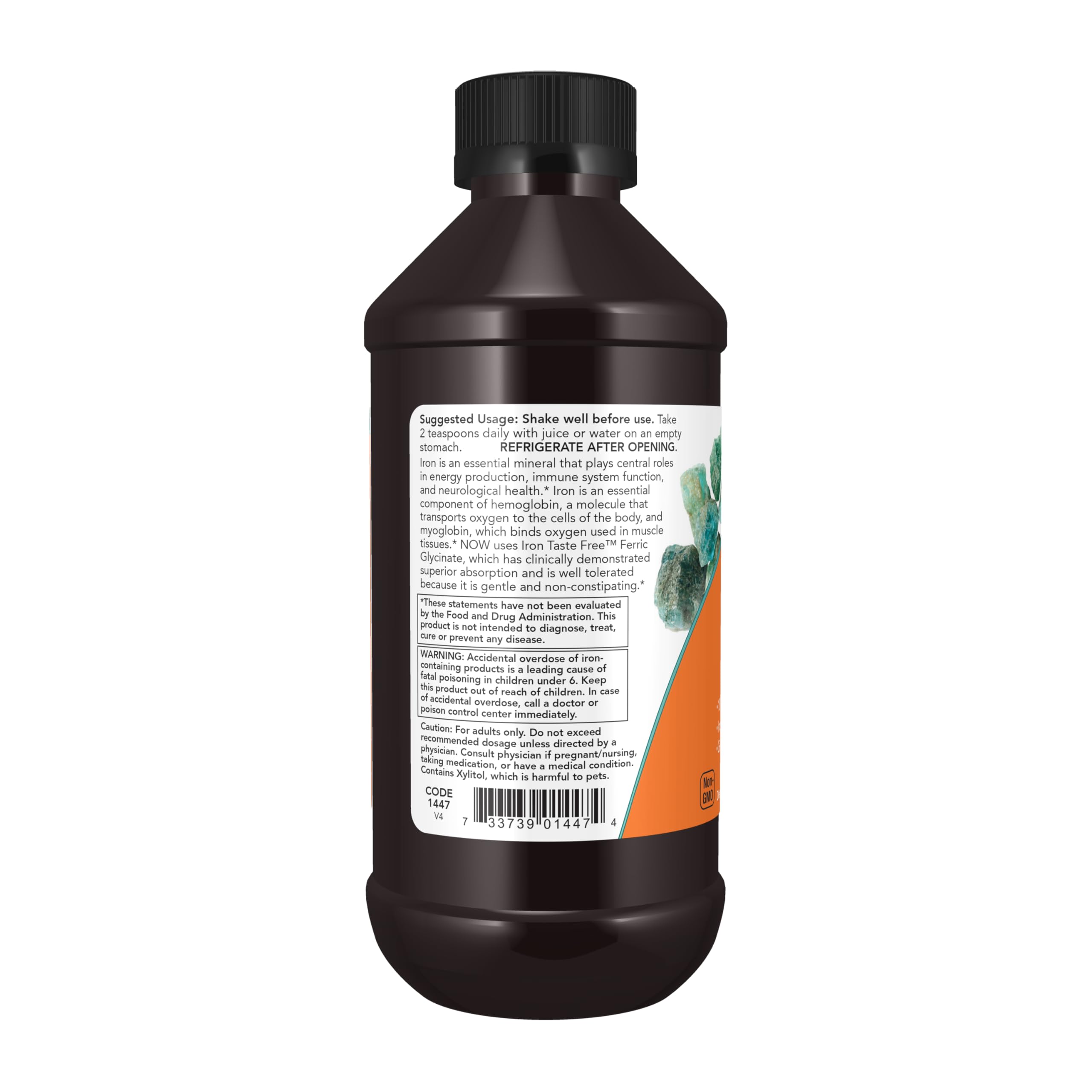 Iron liquid for improved vitality and wellness