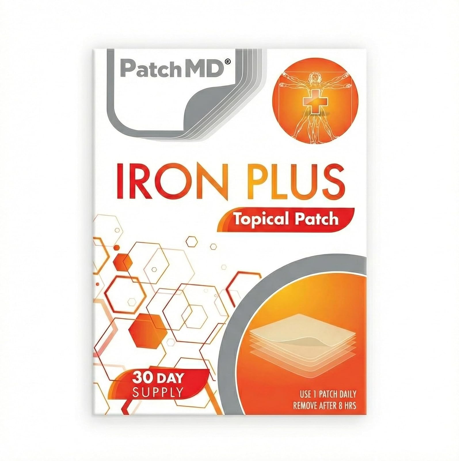 Iron Plus topical patches for energy