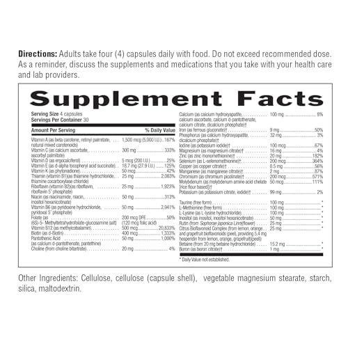 iron-rich blended vitamin & mineral formula