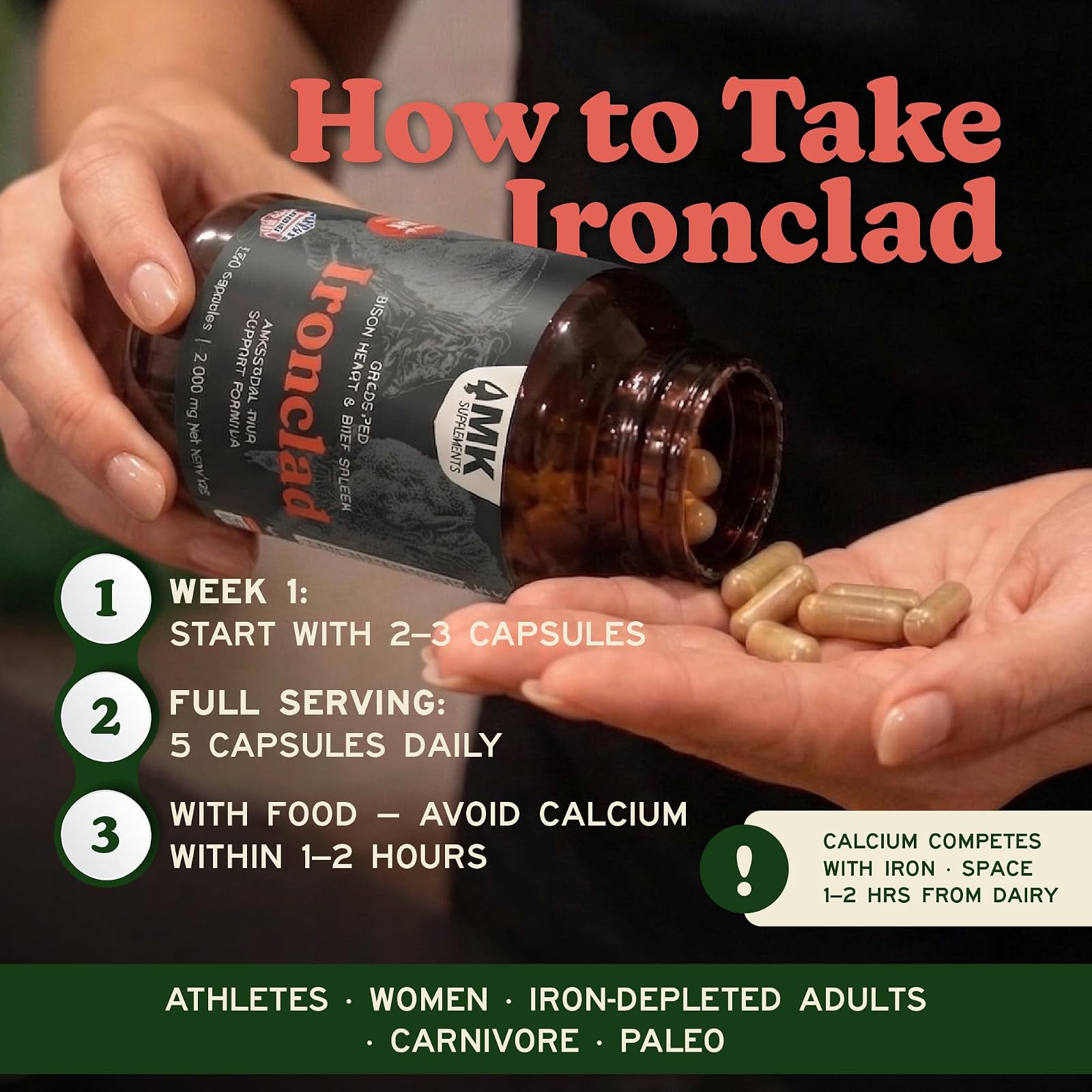 iron-rich capsules for athletes