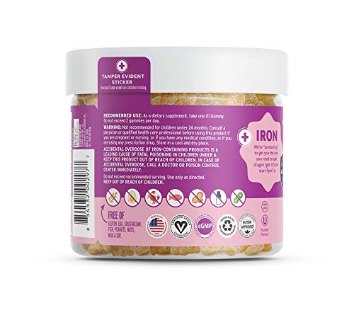 Iron-rich gummy multivitamin for kids