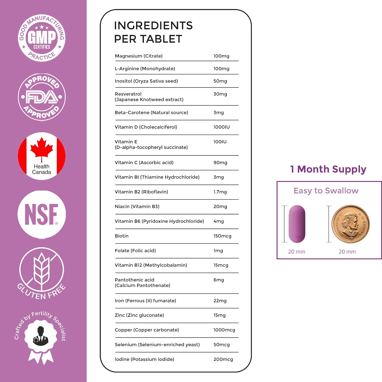 iron-rich prenatal vitamin formula