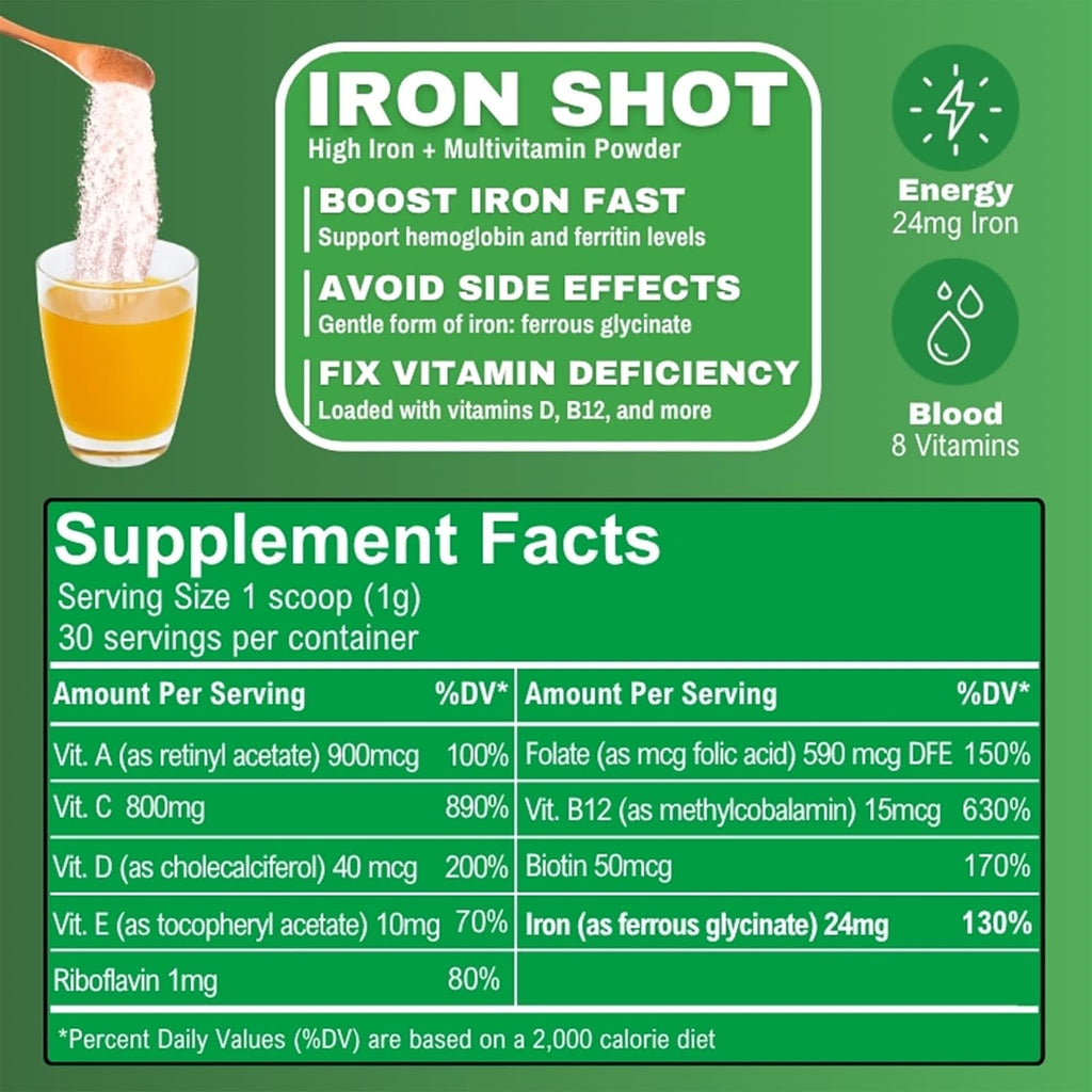 Iron supplement for active lifestyles