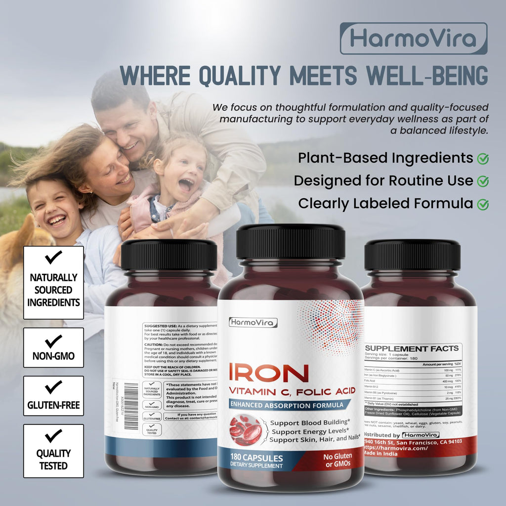 Iron supplement for active lifestyles