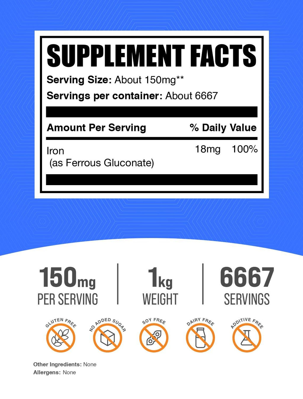Iron supplement for daily energy