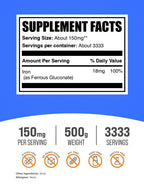 Iron supplement for energy boost