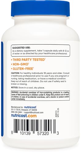 Iron supplement for fatigue relief