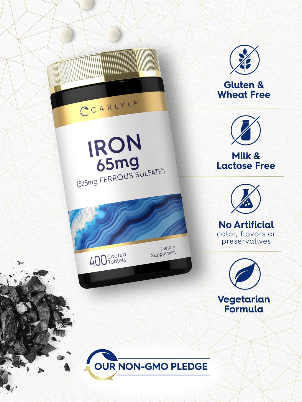 Iron supplement for fatigue relief