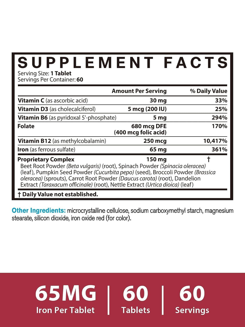 iron supplement for healthy blood