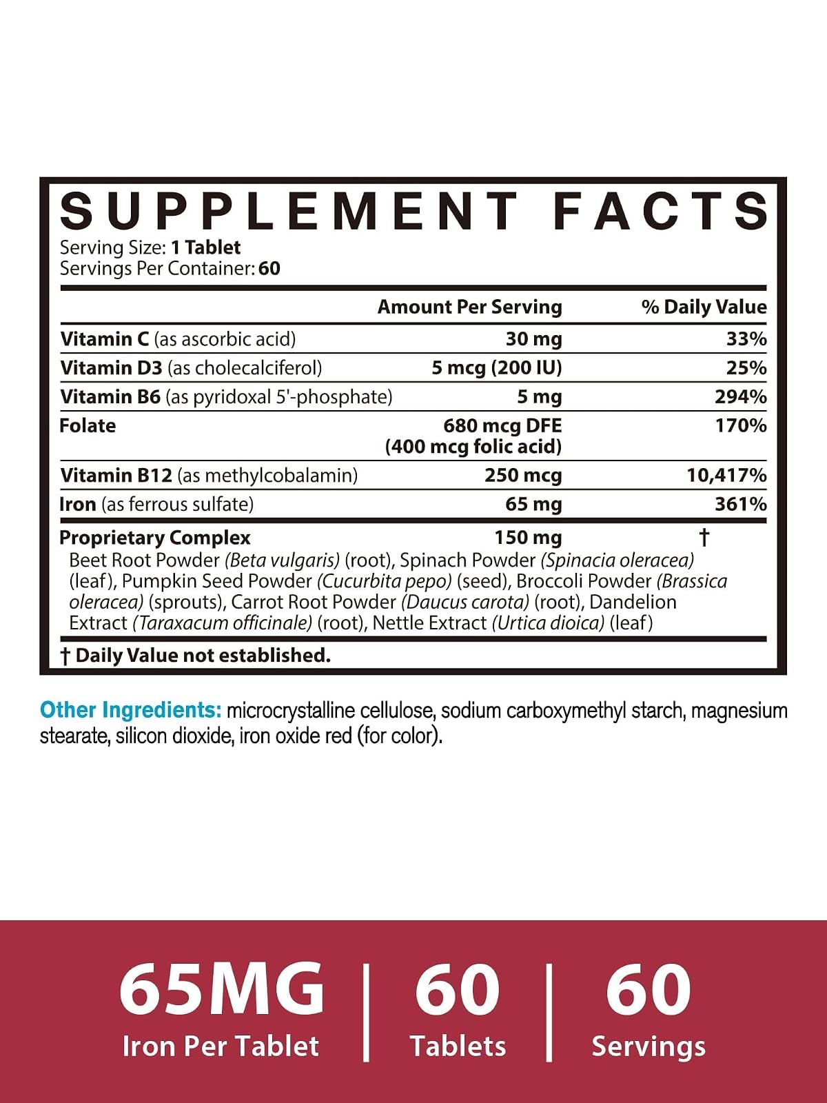 iron supplement for healthy blood