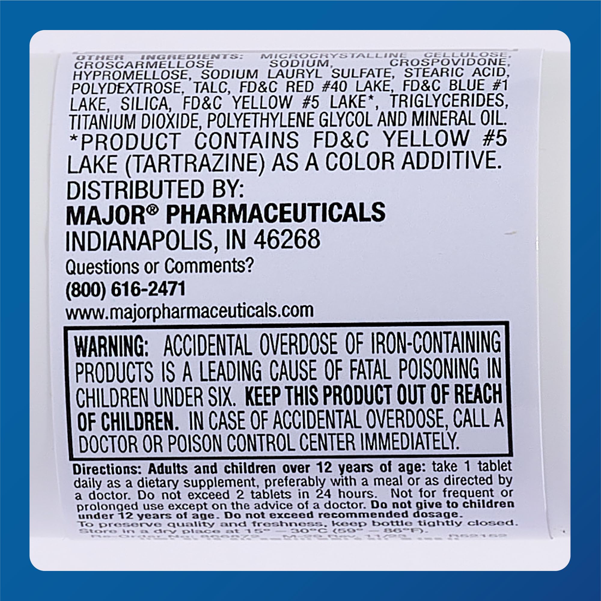 Iron supplement for healthy blood