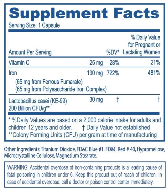 Iron supplement for improved vitality