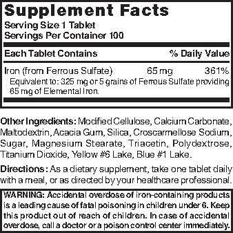 Iron supplement for women's health support