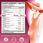 Iron supplement gummies for women